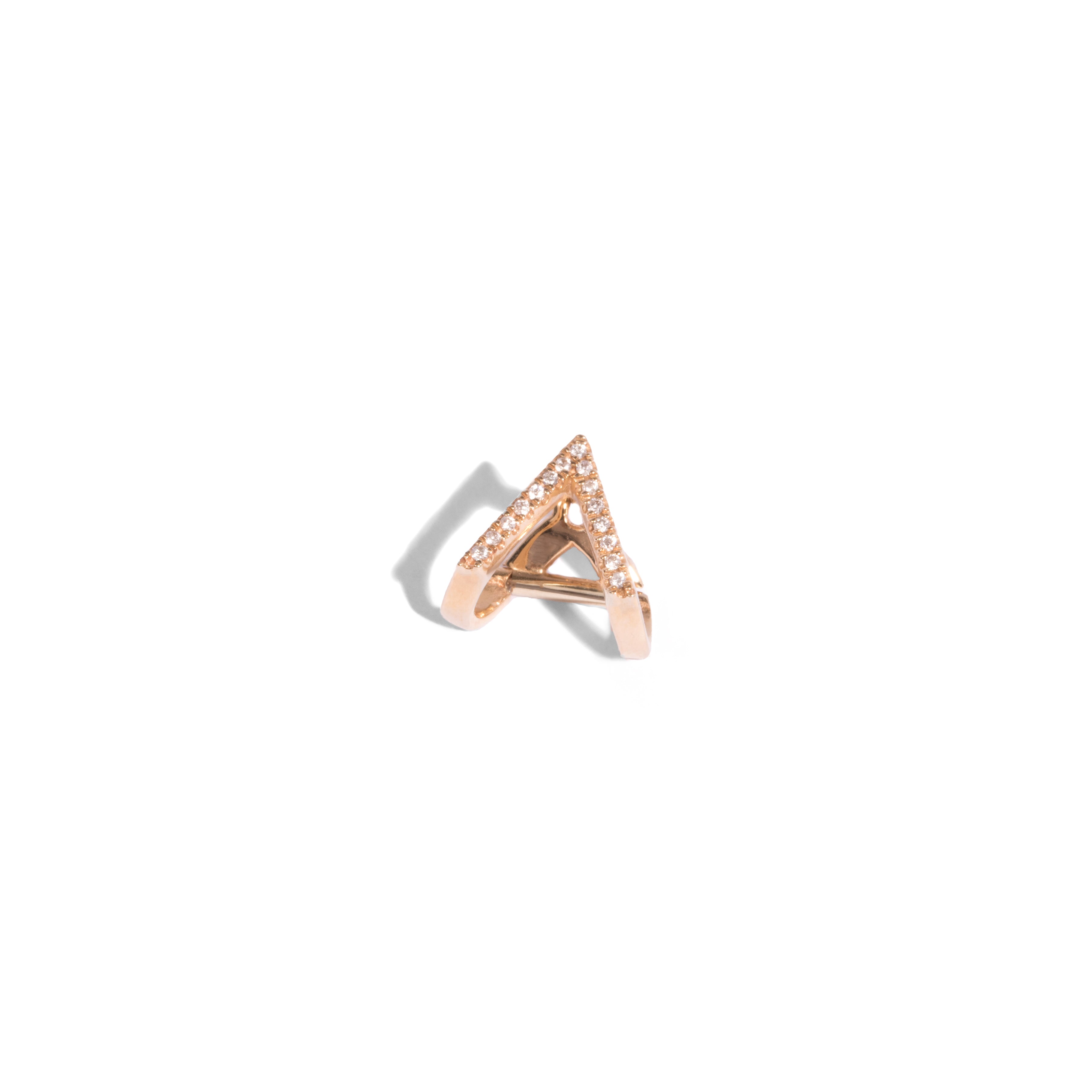 Micro-Pave Triangle Ear Cuff Single Earring – Wendy Nichol